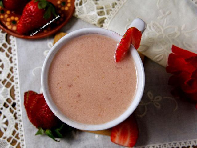 How To Make Strawberry Atole | Mexican Made Meatless™