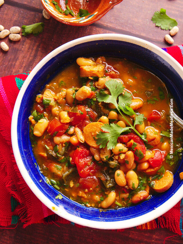 Frijoles Charros (Mexican Charro Beans Recipe) | Mexican Made Meatless™