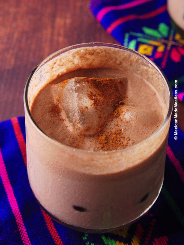 Iced Mexican Chocolate Recipe | Chocolate Frio | Mexican Made Meatless™