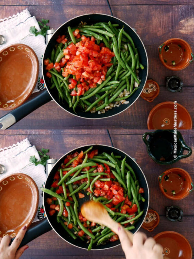 The Easiest Mexican Green Beans | Ejotes A La Mexicana | Mexican Made ...