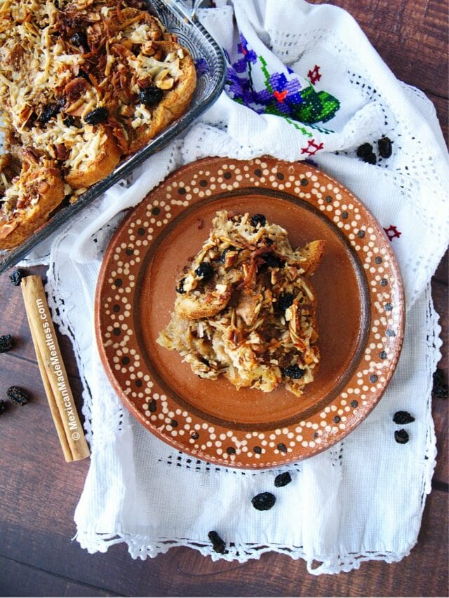 Mexican Bread Pudding (Capirotada) | Mexican Made Meatless™