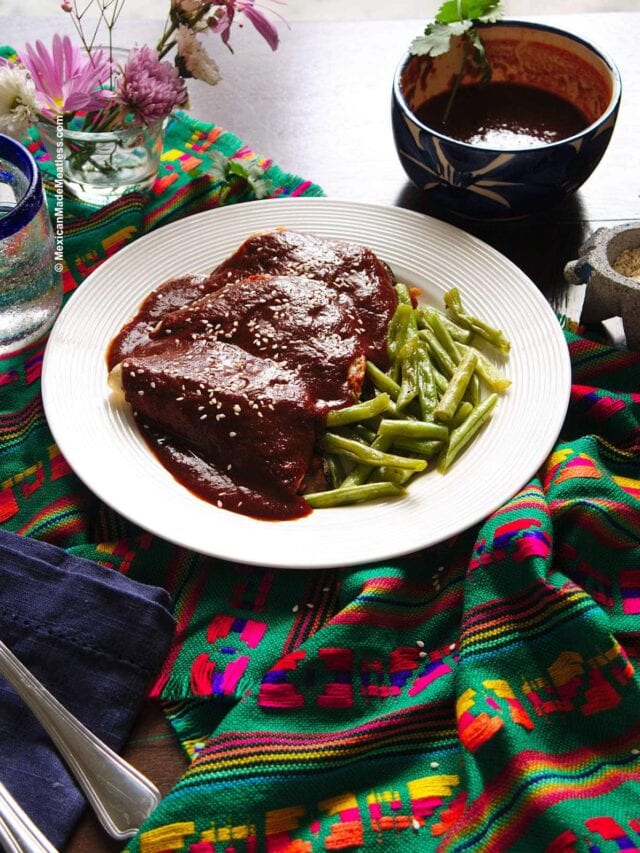 Mole Enmoladas Recipe | Mexican Made Meatless™