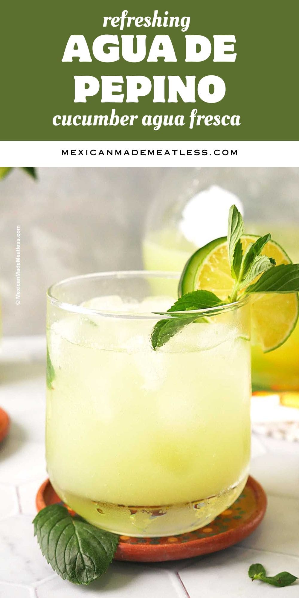 Agua De Pepino Con Limón (Cucumber And Lime Agua Fresca) | Mexican Made ...